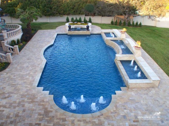 Swimming Pools With Attached Spas | Westrock Pool & Spa